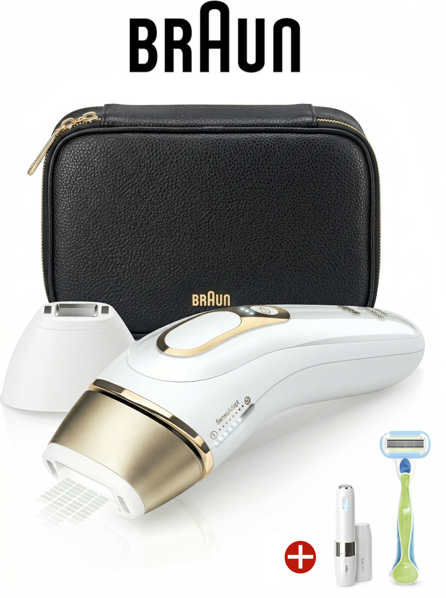 Фотоэпилятор Braun PL5146 Silk-expert IPL Pro 5, белый/золото