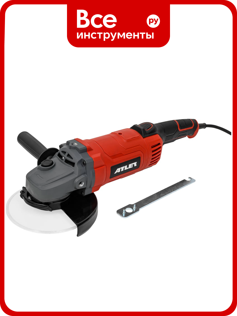 УШМ ATLET PGA185G11, 2000Вт, щеточный двигатель, 8000об/мин, 180мм, 5,5кг