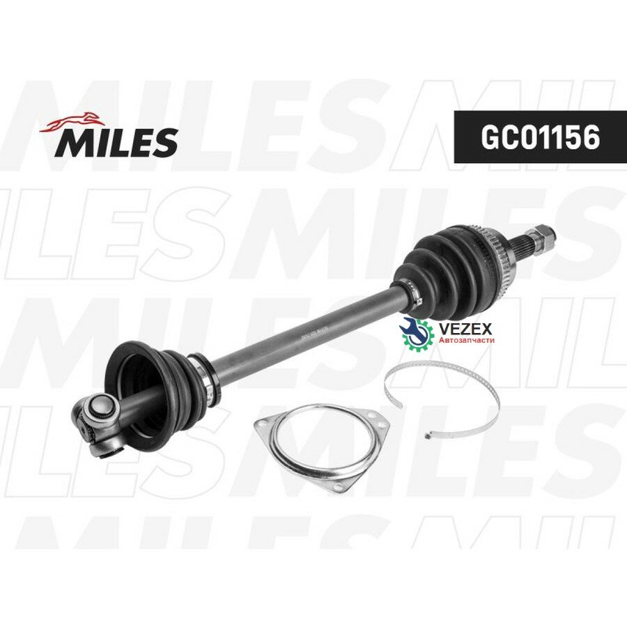 MILES GC01156 Приводной вал в сборе левый RENAULT MASTER 1.9-2.8dTI 98 ABS GC01156