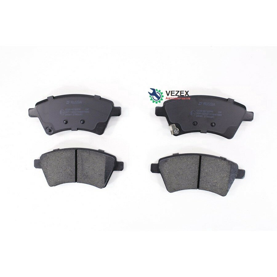 ZF RUSSIA GDB1673ZFR Колодки тормозные дисковые(аналог TRW GDB1673) GDB1673ZFR
