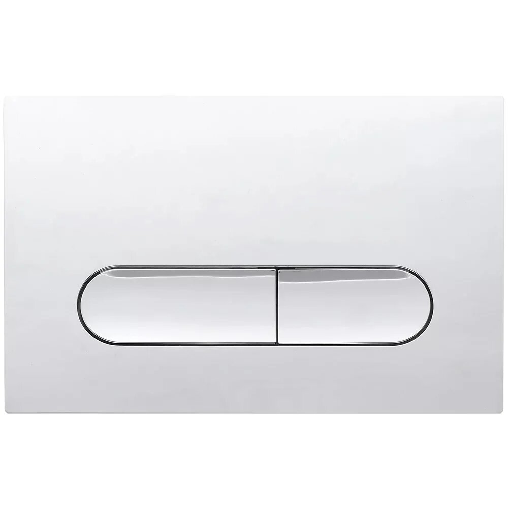 Кнопка смыва для унитаза Veconi Flush V3 хром, глянцевая, кнопка для инсталляции, двойной смыв