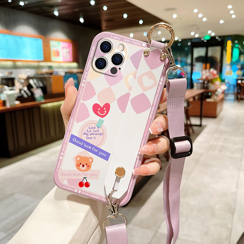 IPhone 12 Pro Силиконовый ударопрочный чехол для женщин в цвете травяного фиолетового с ромбовидным узором