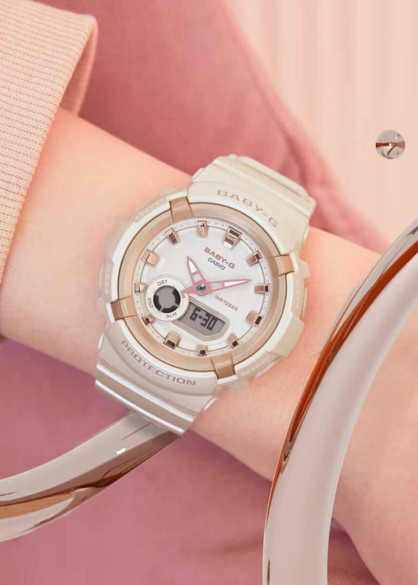 Наручные часы CASIO Baby-G, бежевый — фото 1
