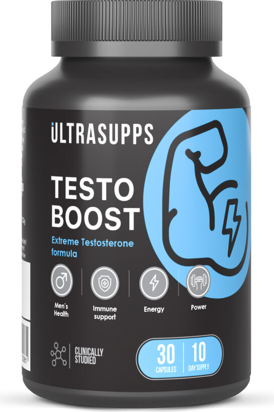 UltraSupps Комплекс для повышения тестостерона Тестобуст 30 шт. Testoboost 30 75ml