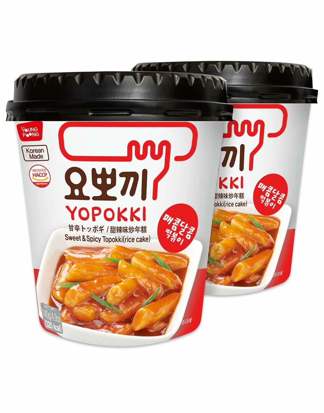 Рисовые клецки Токпокки сладко-острые 140 г * 2 шт