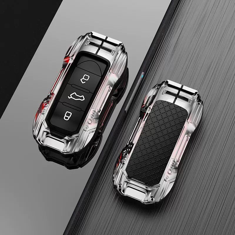 Однослойный чехол для ключа FAW Besturn B70 в звездно-серебристом цвете, подходит для T77/B70S/NAT/M9/T55/T33
