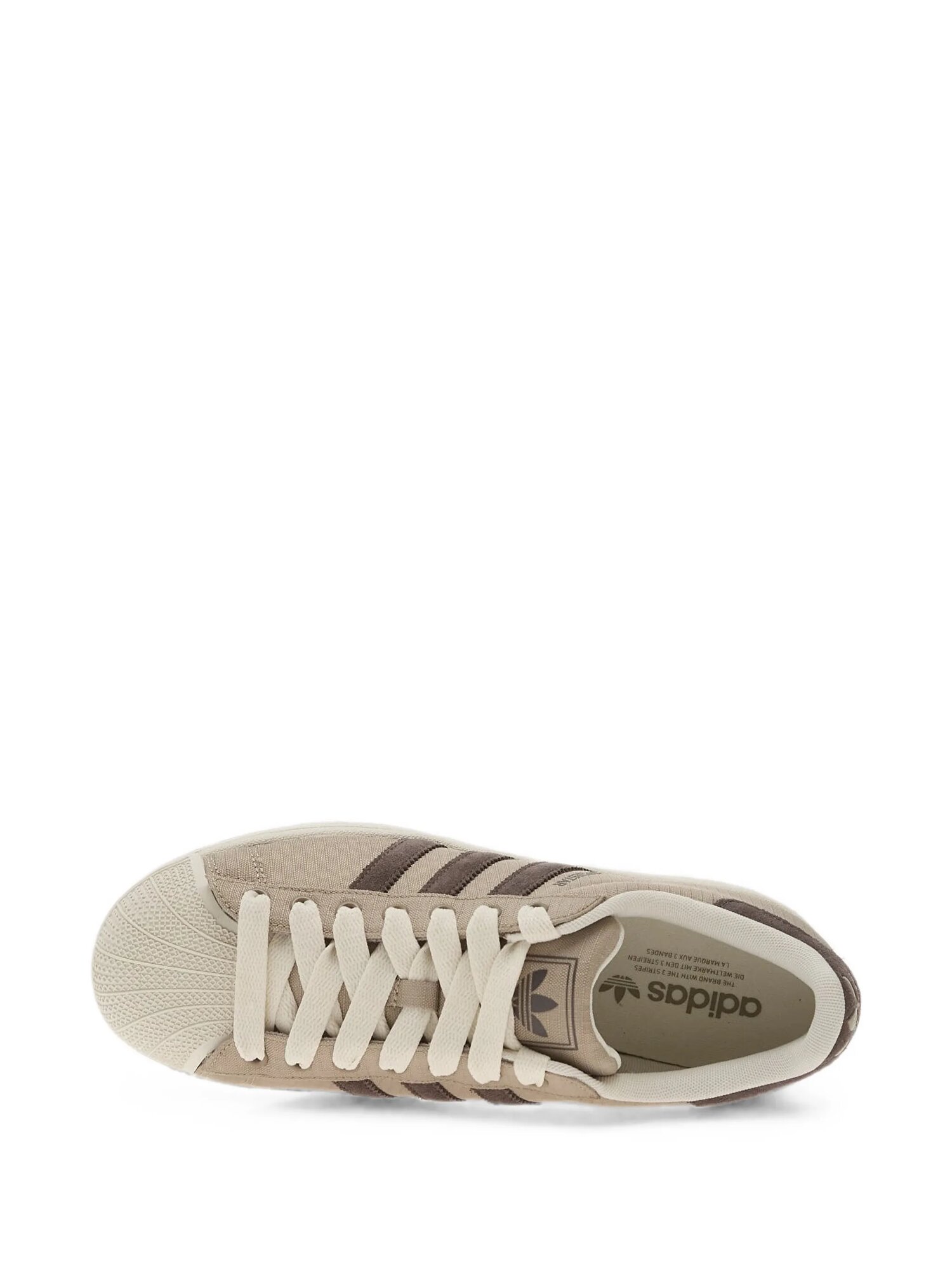 Кроссовки adidas Superstar, размер 12 US, коричневый — фото 1