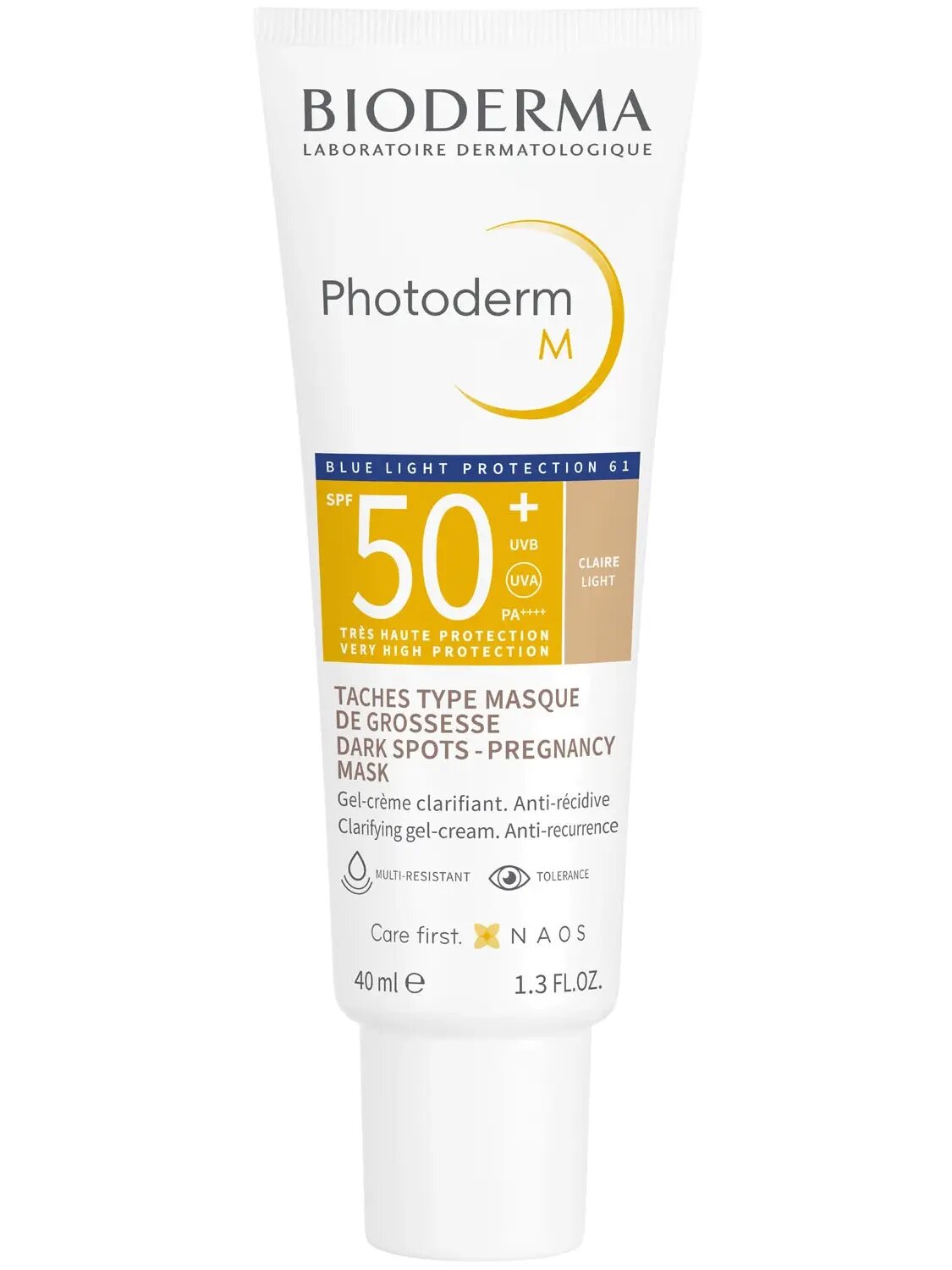 Биодерма Фотодерм cолнц крем-гель M SPF50+(свет. оттенок)40мл