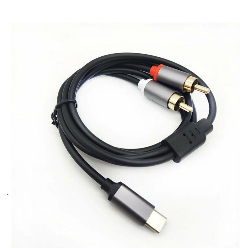 Аудиокабель USB-C — 2 RCA, 1.5m