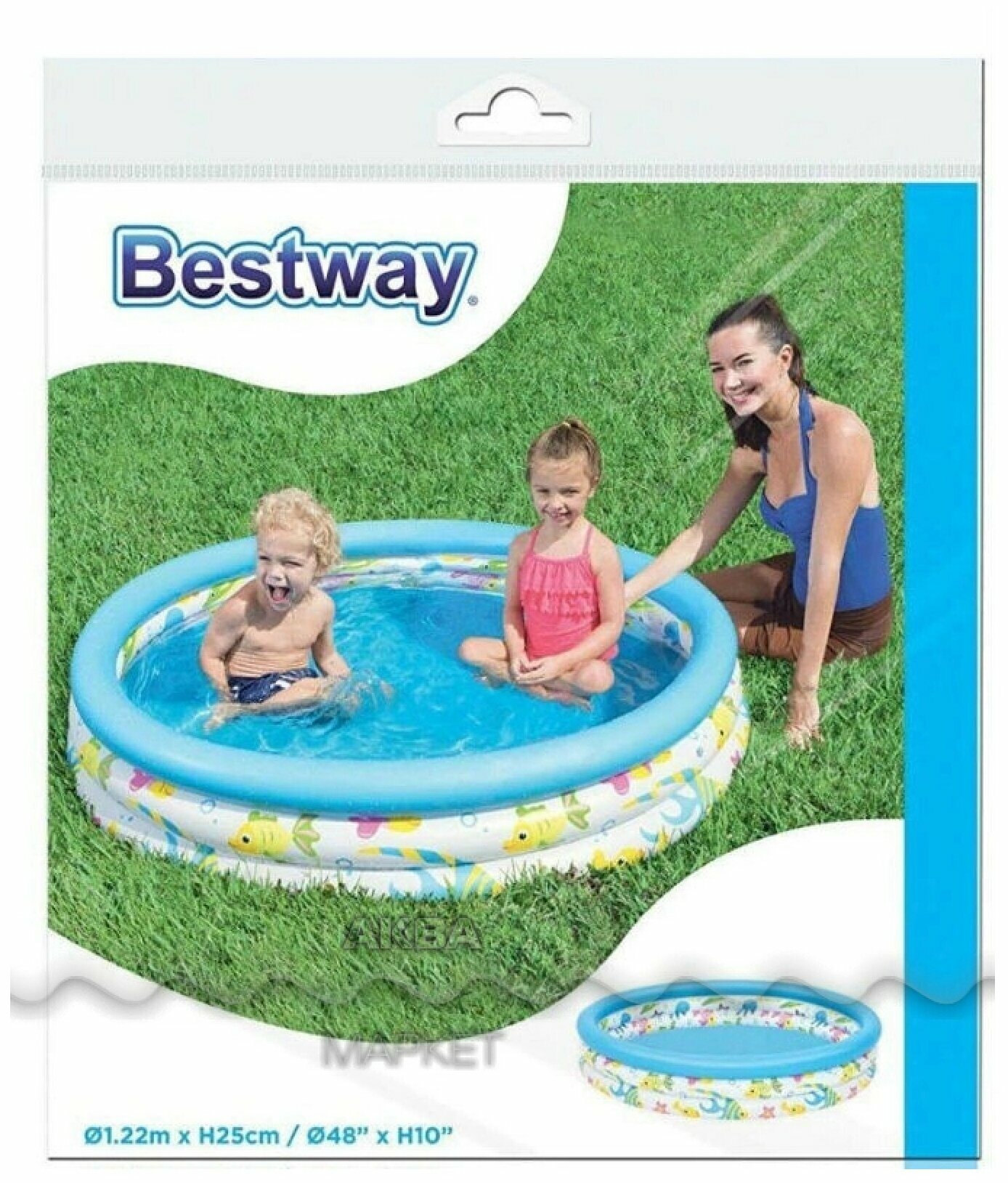Детский бассейн надувной BestWay 102*25 см 51008