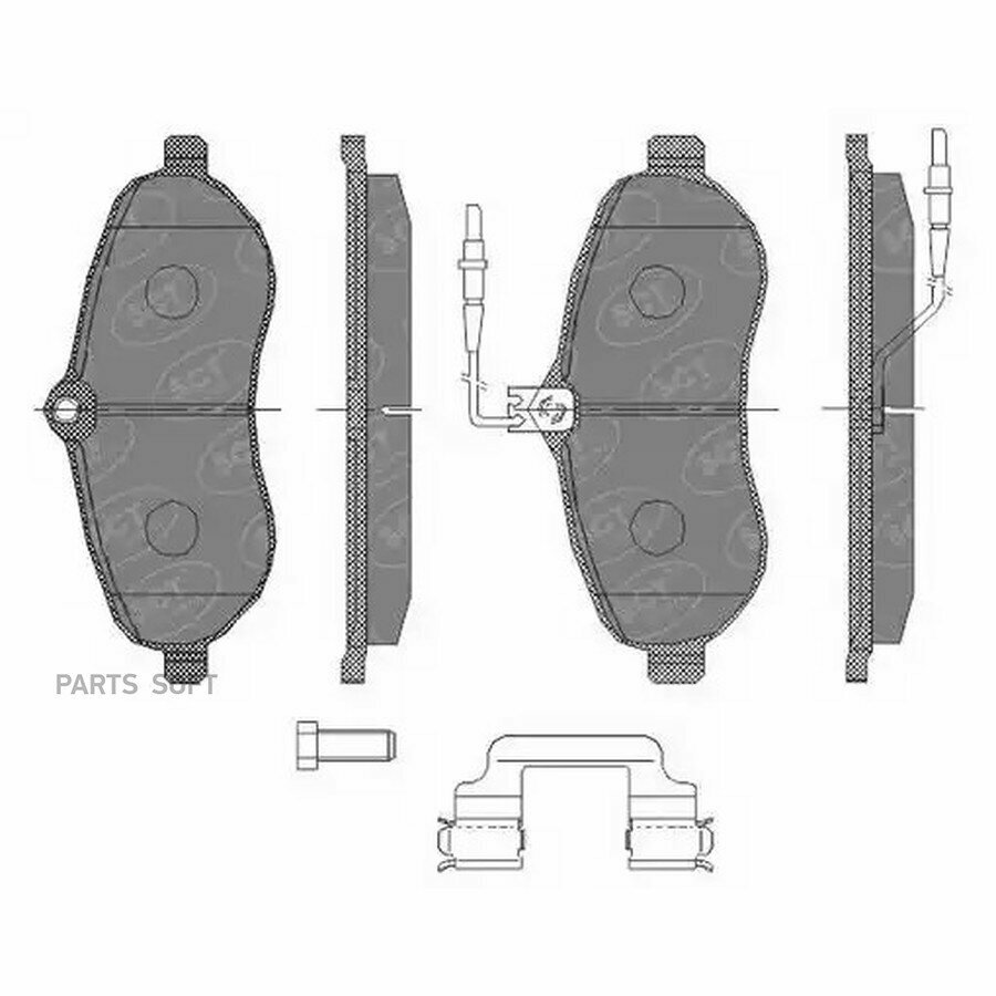 SP 457 PR тормозные колодки Тормозные колодки от официального дистрибьютора, SCT GERMANY, артикул SP457PR