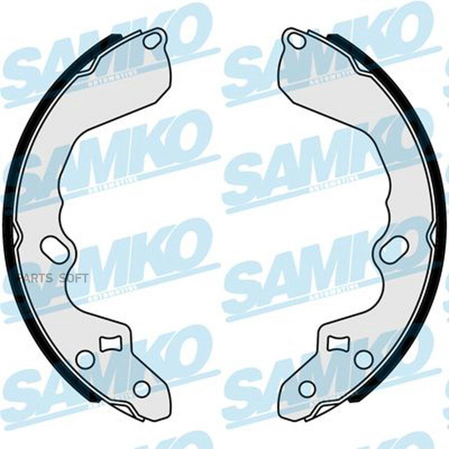 Колодки тормозные (SAMKO) от официального дистрибьютора, SAMKO, артикул 87190