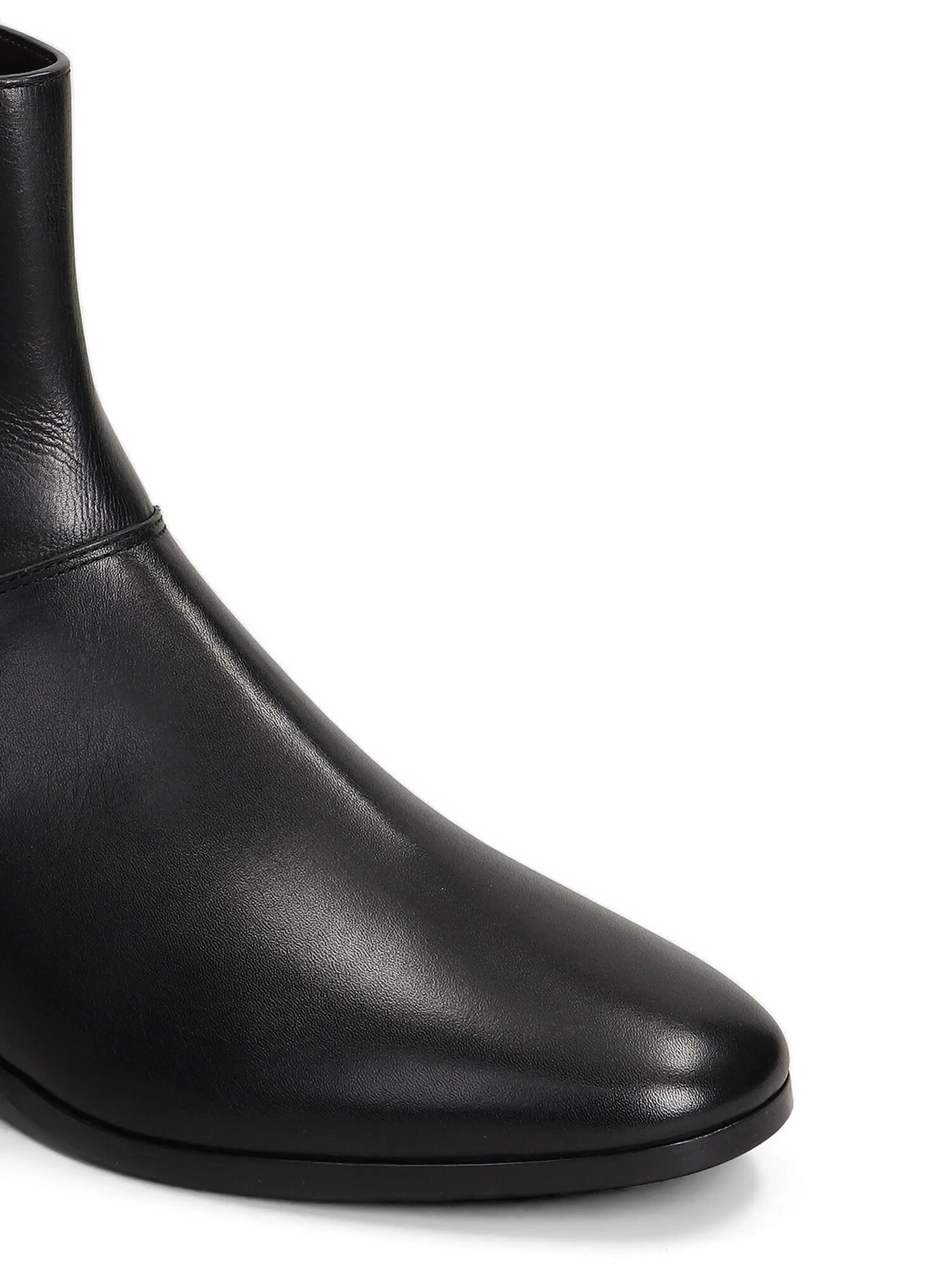 Ботинки FEAR OF GOD Side-zip leather ankle boots, размер 40, black/black — фото 1