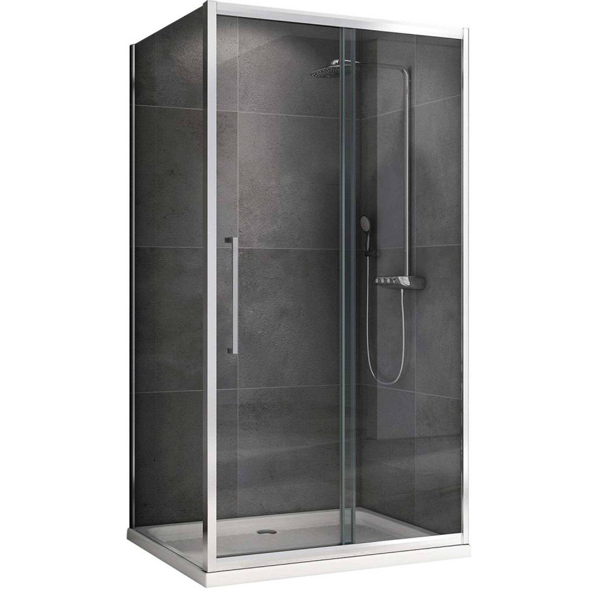 Душевой уголок Abber (Аббер) Schwarzer Diamant 1600х600х1950 мм AG30160H-S60