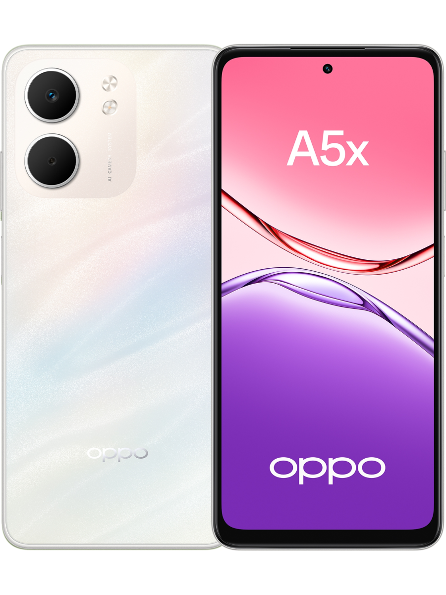 Смартфон Oppo A5x CPH2725 128Gb 4Gb перламутровый 3G 4G 2Sim 6.67" IPS 720x1604 And15 32Mpix 802.11