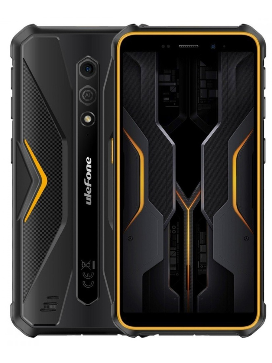 Смартфон Ulefone Armor X12 Pro 5.45", 4/64Gb, NFC, IPS, 60Гц, 4860мАч, оранжевый