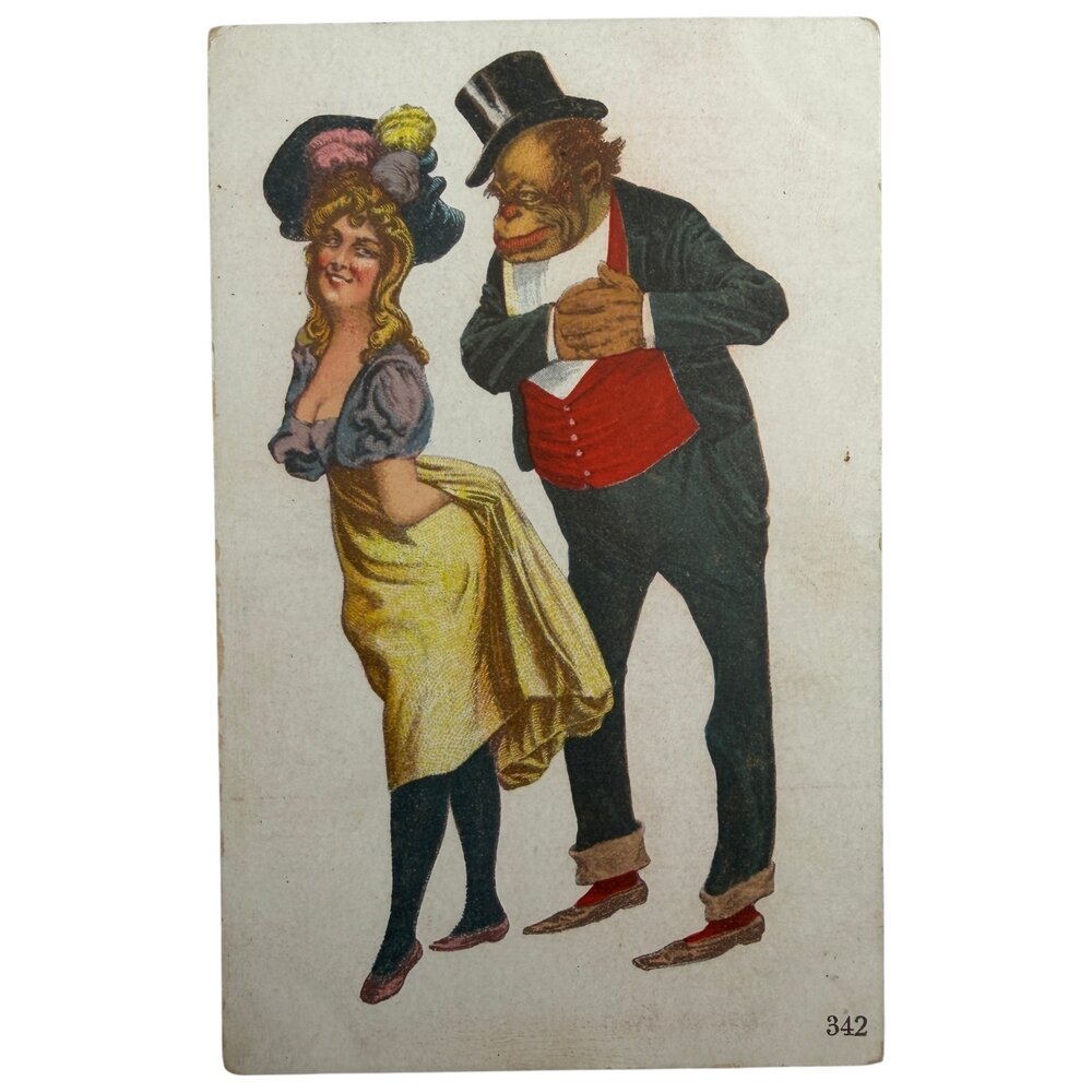 Почтовая открытка "Сцена ухаживания" 1900-1917 гг. Германская Империя
