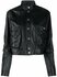 Куртка DSQUARED2 Cropped leather jacket, размер 44