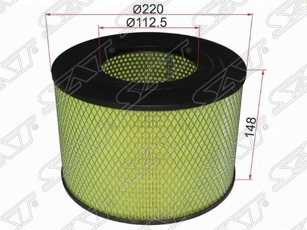 Фильтр воздушный SAT ST-17801-68030 Toyota Land Cruiser J80 80-23, Land Cruiser Prado 93-96