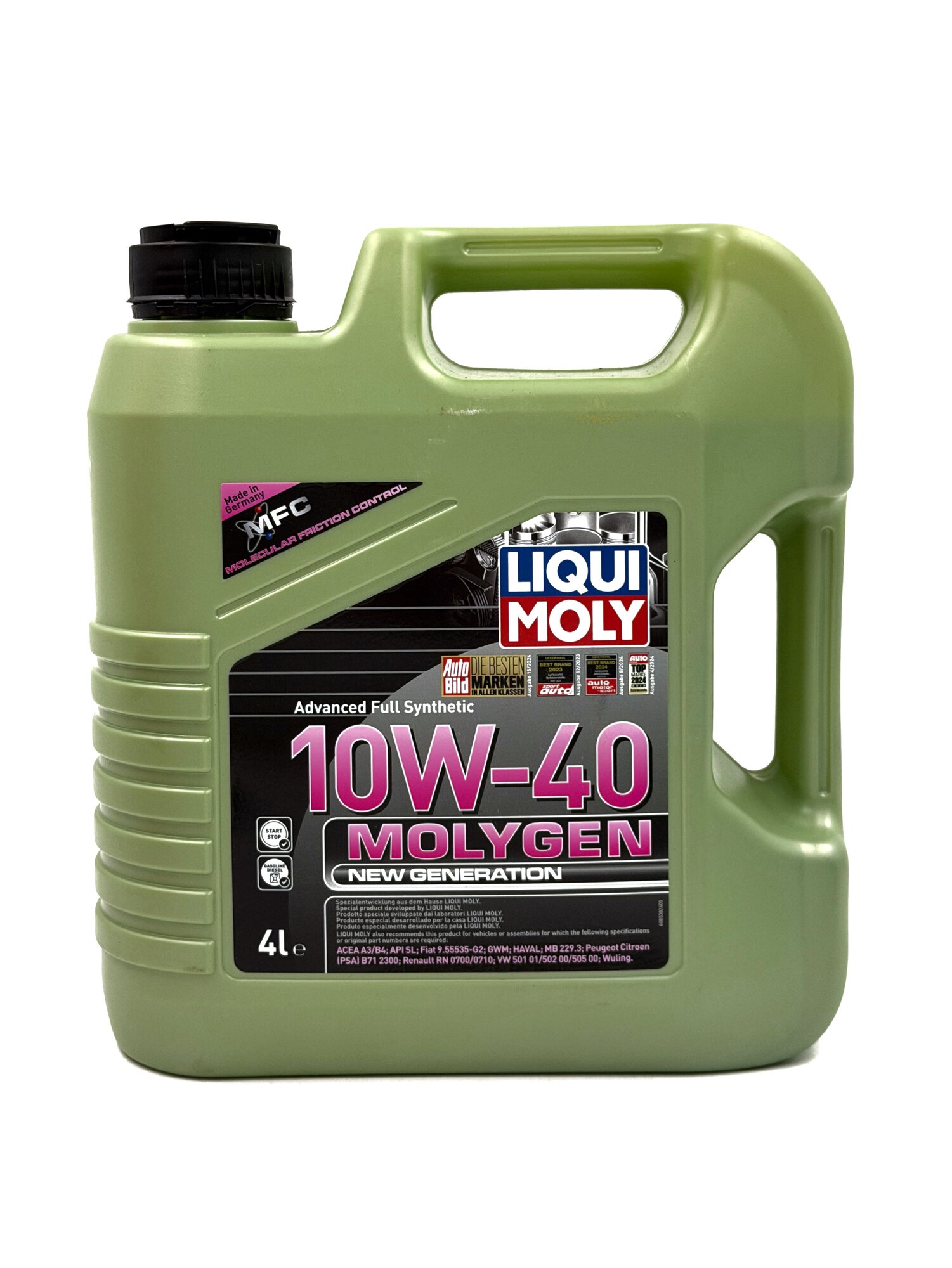Масло моторное Liqui Moly Molygen New Generation 10W-40, 4 литра