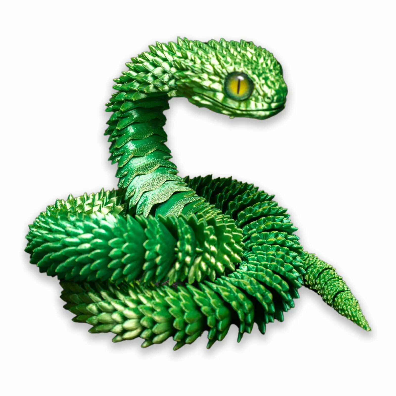 75CM 3D Printed Snake Rotatable Articulated Snake Joint Mobility Animal Simulation Model Home Office Desktop Ornament Kids Gift