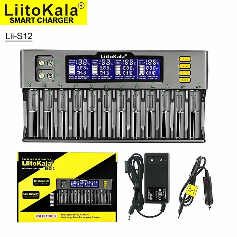 Liitokala Lii-S12 Зарядное устройство 12 слотов