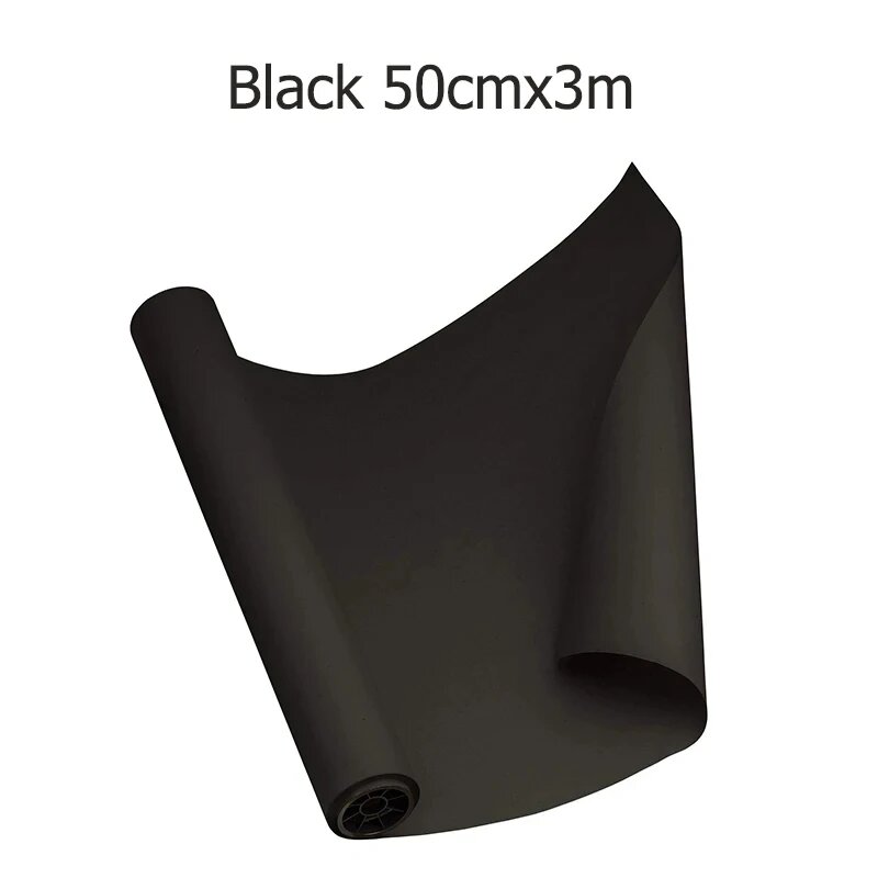 Крафтовая бумага черная для оригами Black 50cmx3m