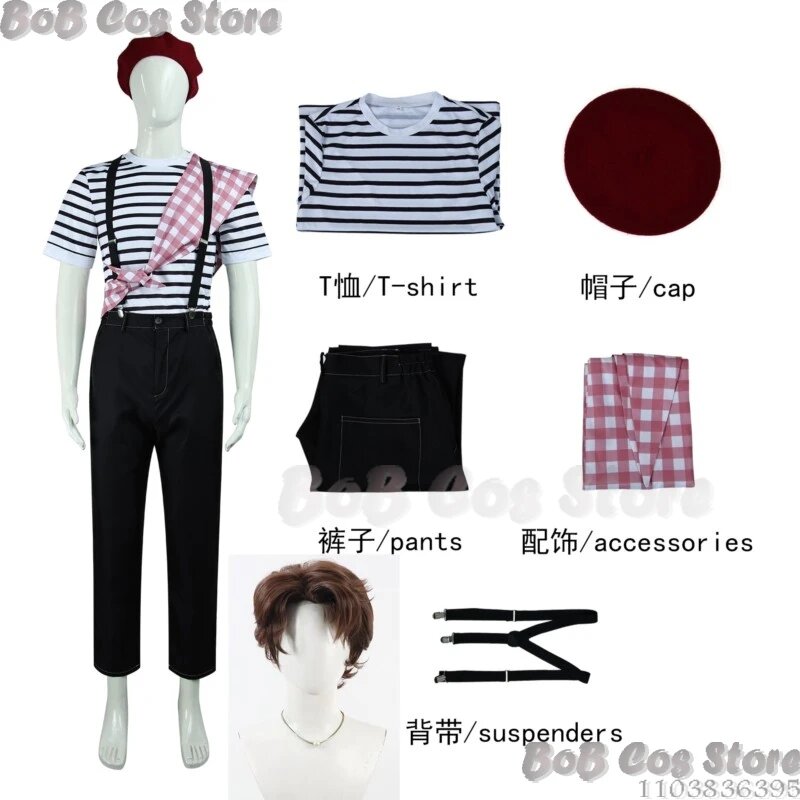 Косплей костюм Gustave Sophie Clair Obscur, S, Wig-Suit B