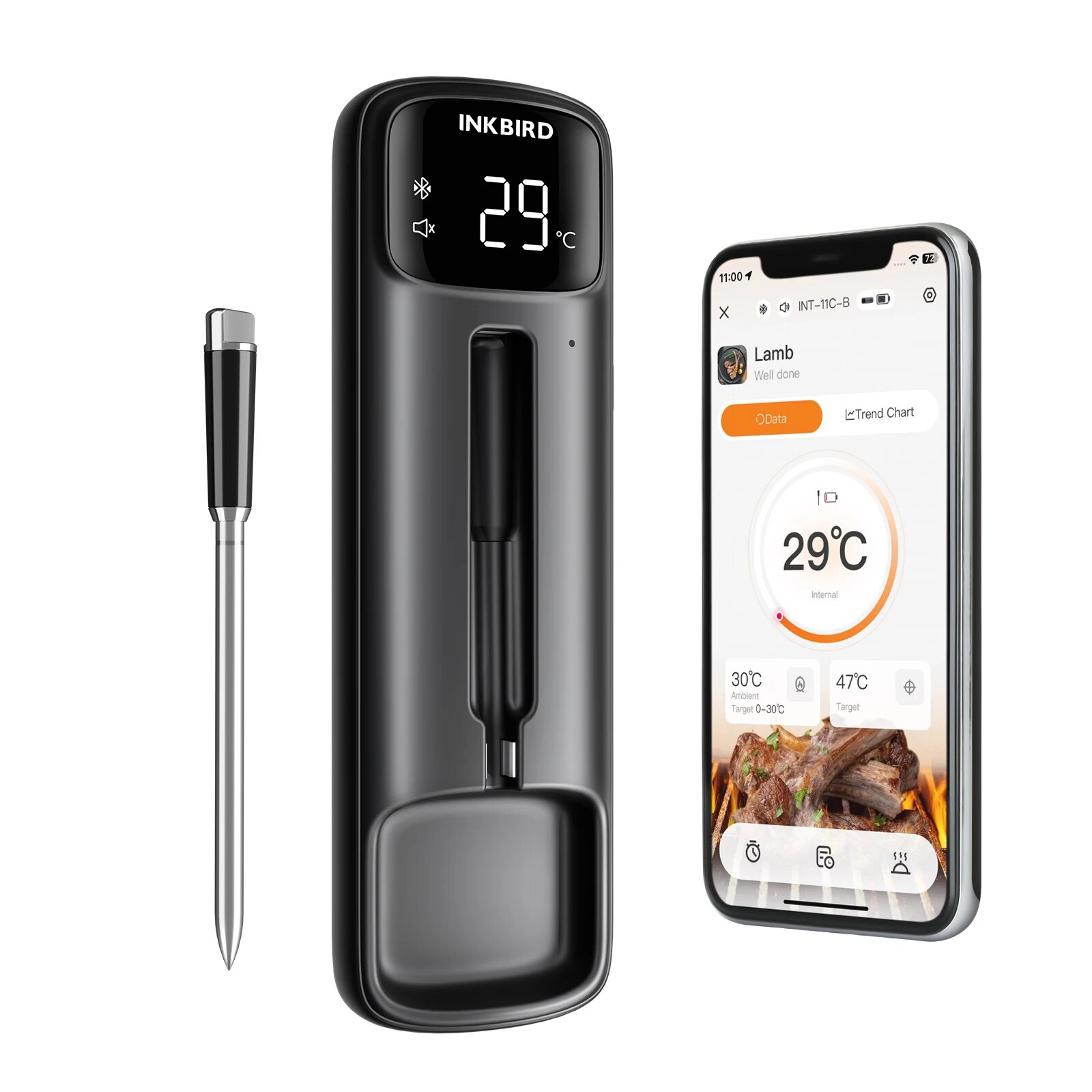 INKBIRD INT-11C-B Беспроводной термометр для мяса