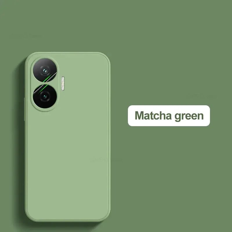 Официальный Силиконовый Чехол С Эффектом Кожи Для Redmi Poco Poco X8 Pro Max, Зеленый, Matcha Green