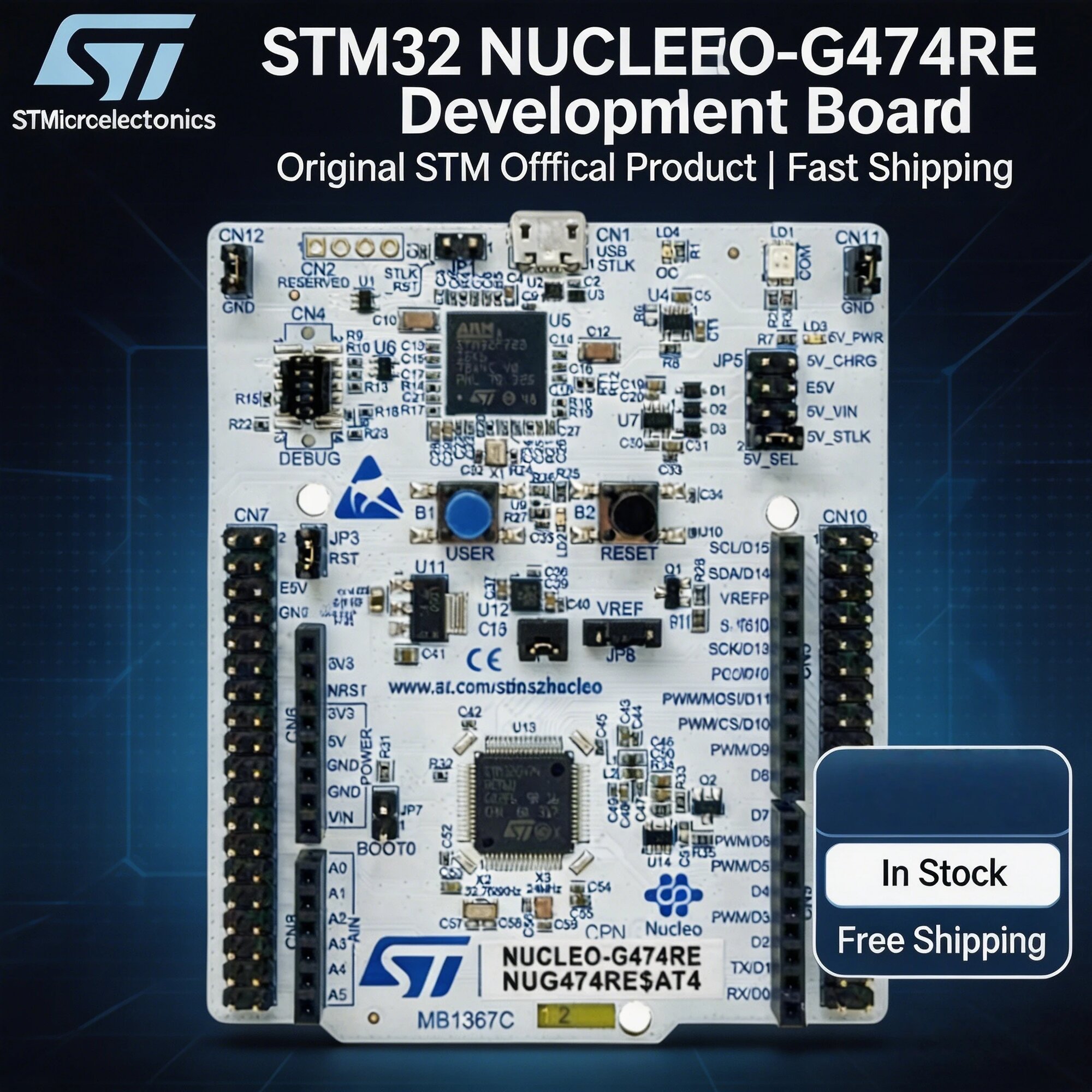 STM32 NUCLEO-G474RE Development Board NUG474RESAT4