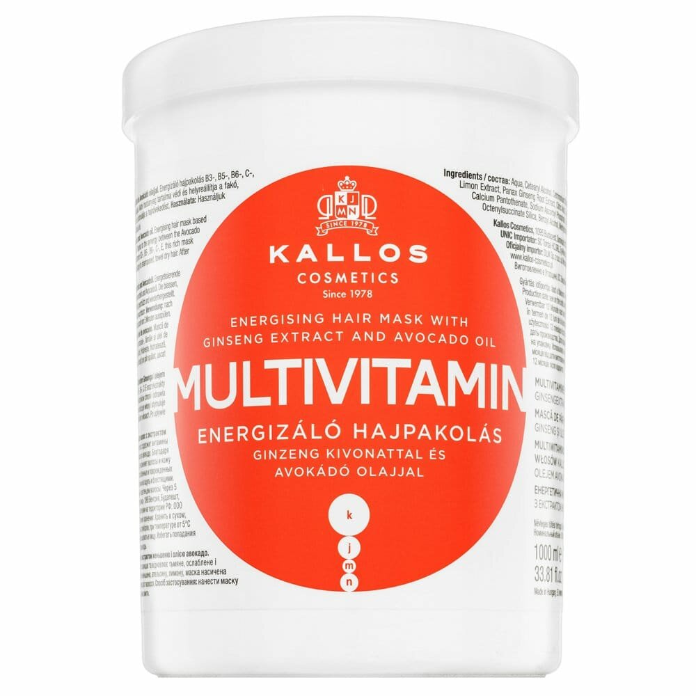 Маска для волос Kallos Multivitamin Energising Hair Mask 1000 мл