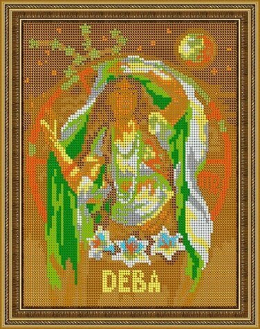 Канва для вышивания бисером Светлица Знак Зодиака "Дева" 19х24 см