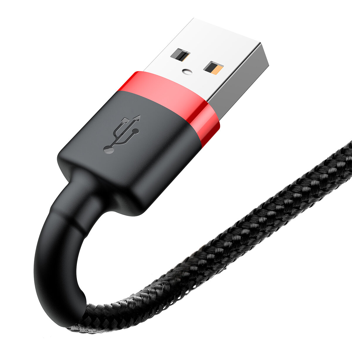 Кабель Baseus cafule Cable USB For lightning 1.5A 2M Red+Black — фото 1