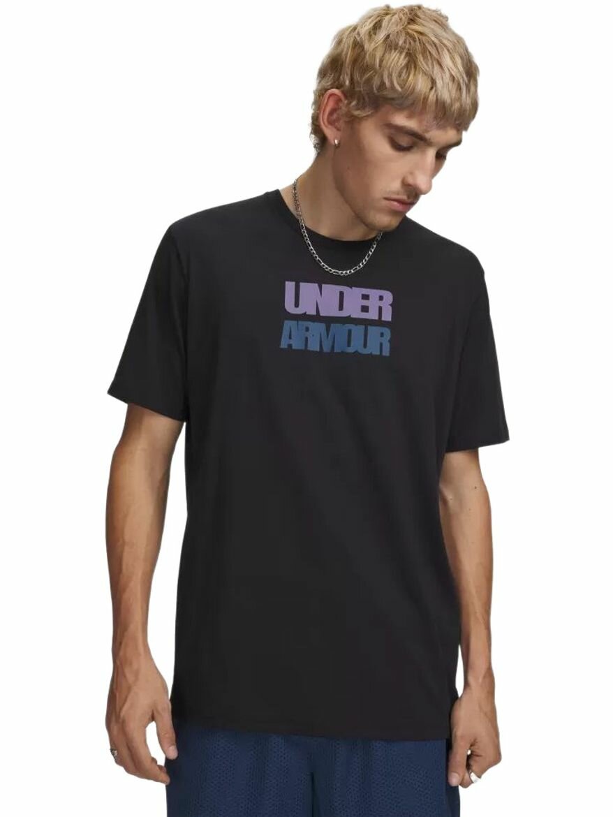 Футболка спортивная UA M BLOCK LOGO SS