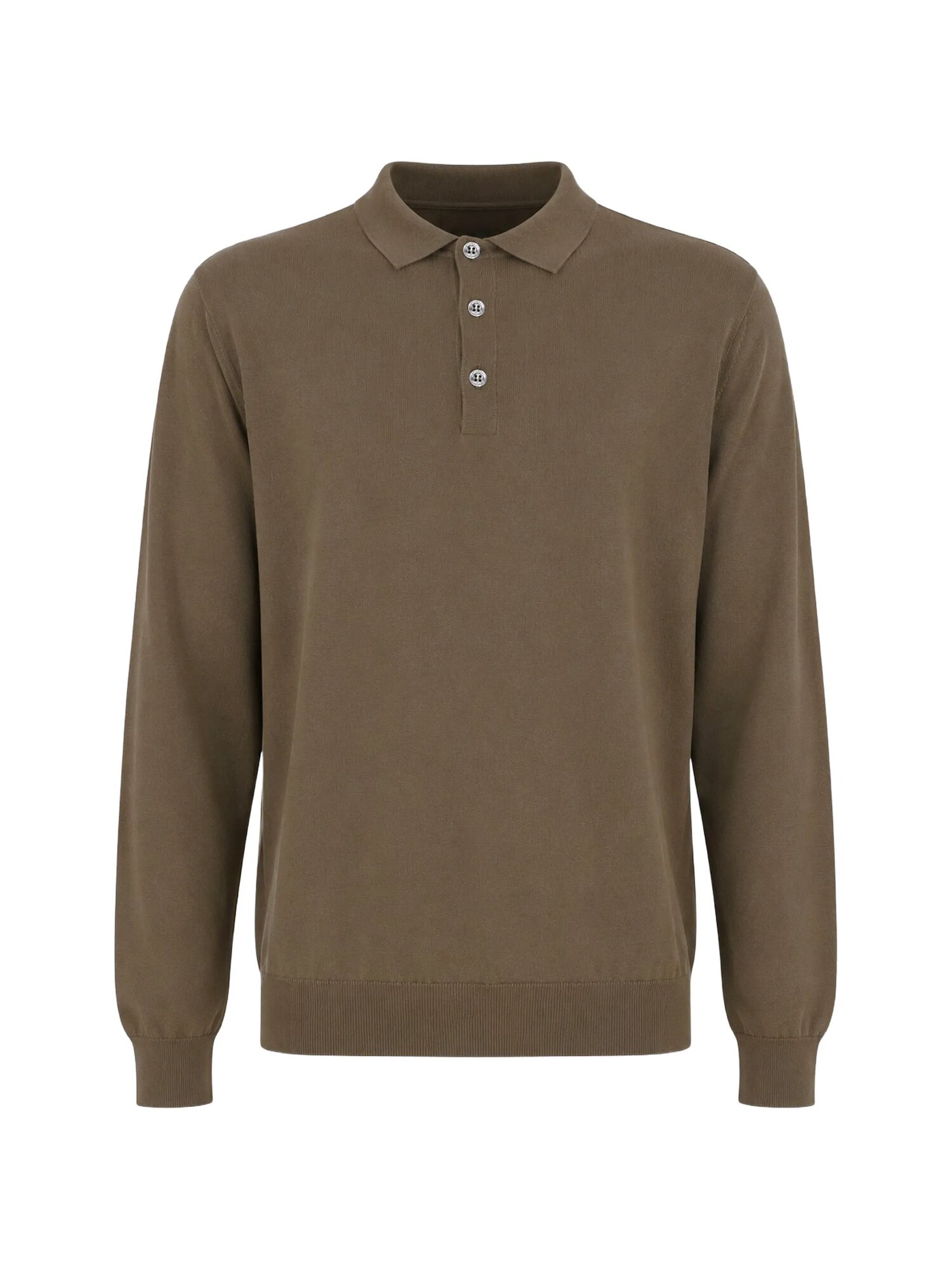 Рубашка Long-sleeve knitted polo shirt