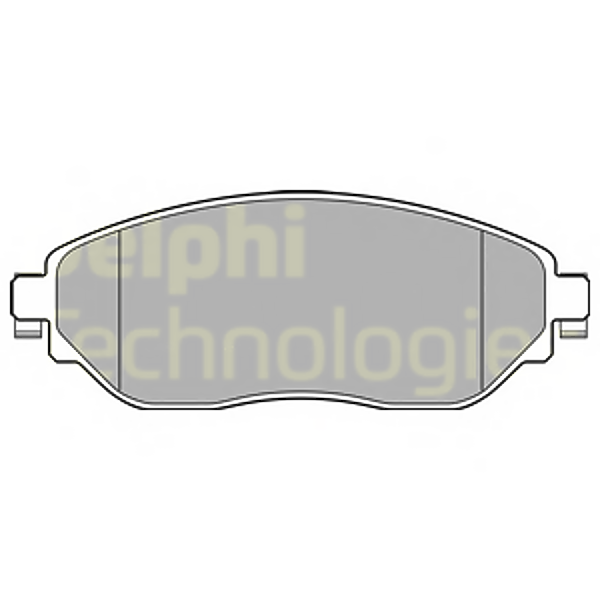 DELPHI LP3143 (442332 / 95518304 / 95518893) колодки тормозные дисковые talento, nv300, primastar, vivaro, trafic IIi, vivaro