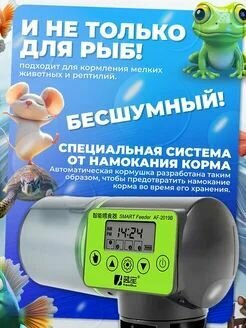 Автоматическая кормушка для рыб SMART Feeder AF-2019B / Автокормушка в аквариум