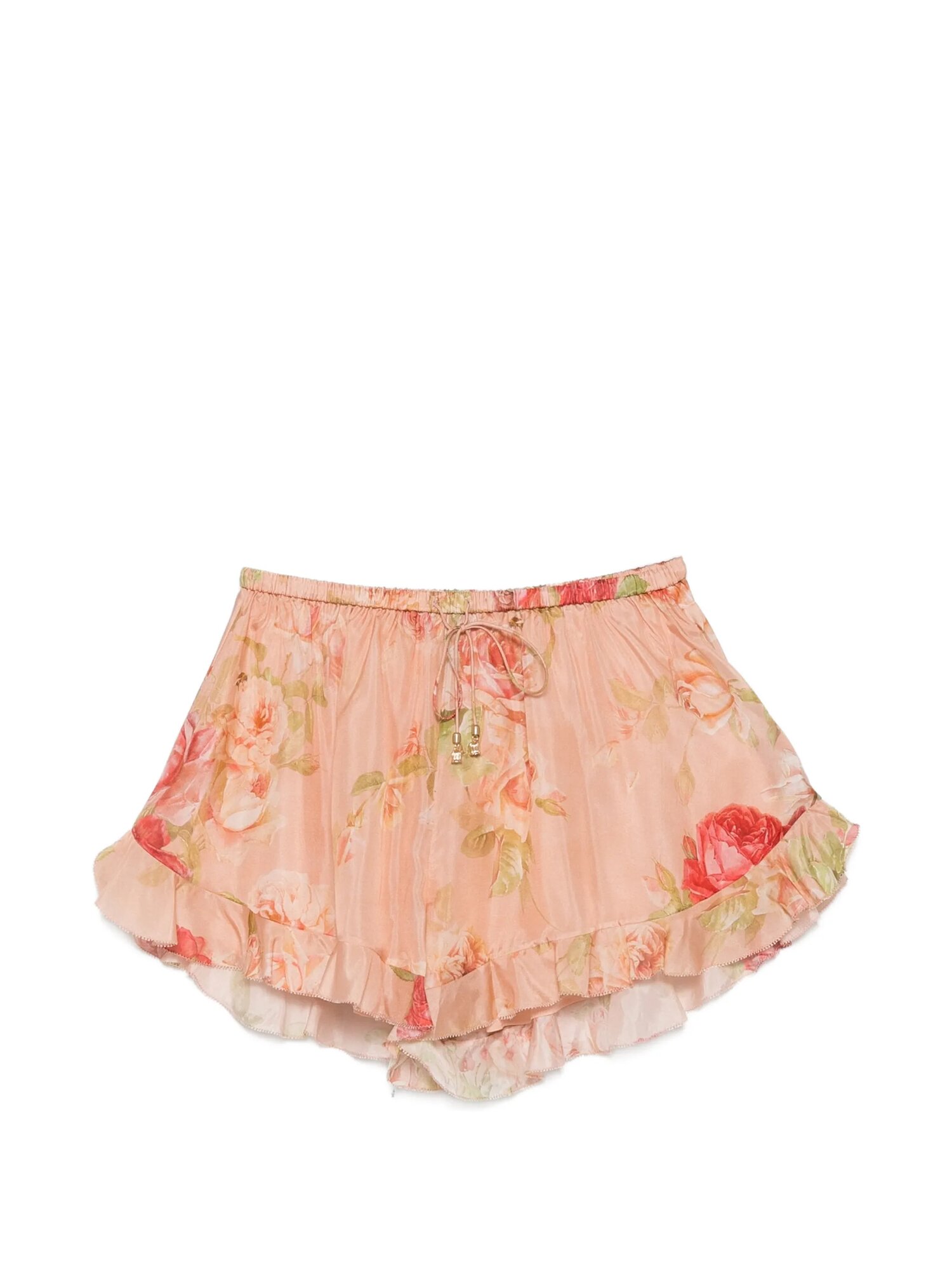 Шорты Floral-print ruffled shorts