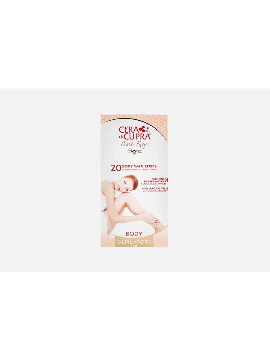 Cera di Cupra Body wax strips Восковые полоски для депиляции тела 20шт