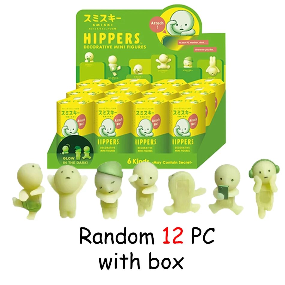 Фигурки-сюрпризы Bandai, светящиеся в темноте Random 12 pc