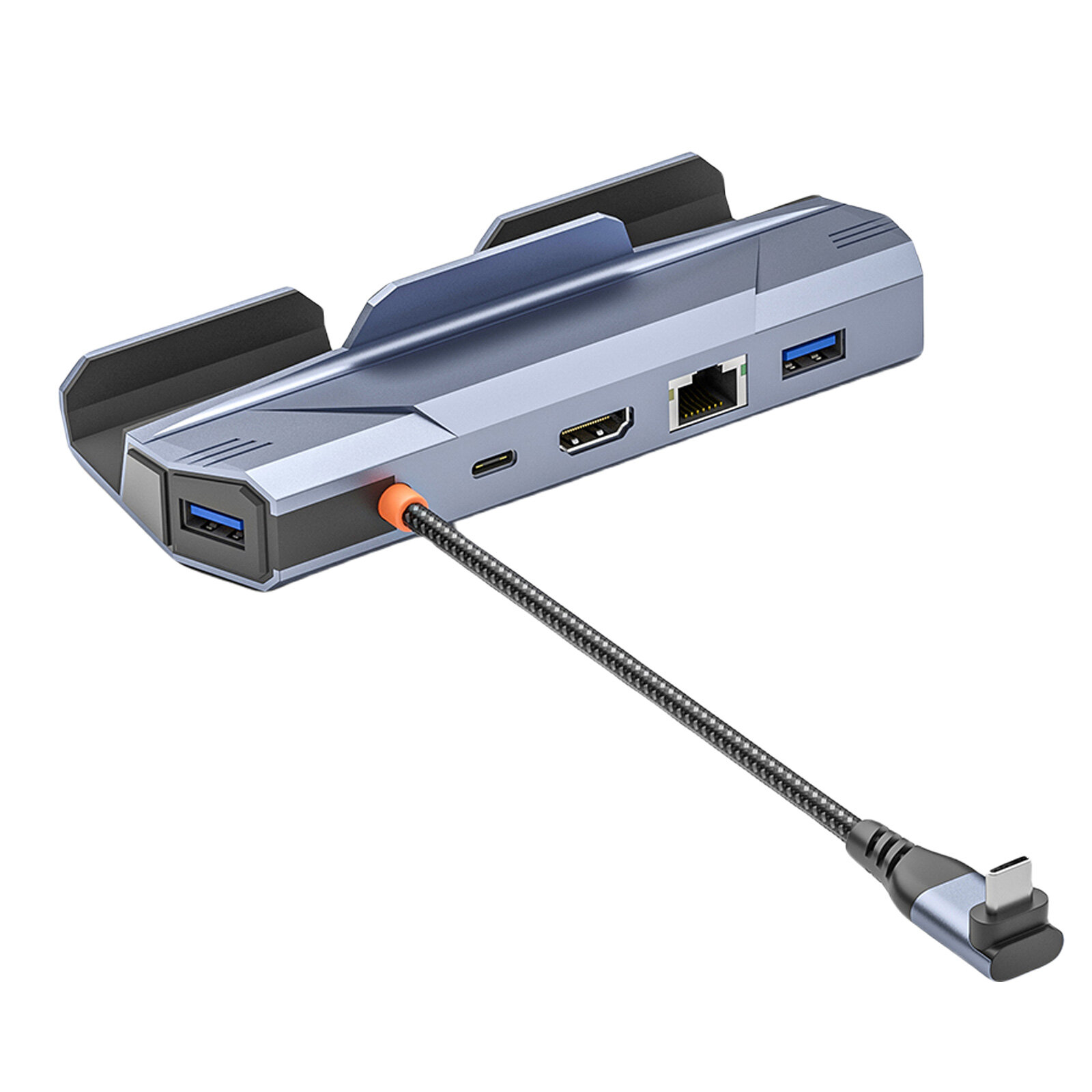 6-в-1 док-станция для SteamDeck и ROG с USB-A/C, 4K и
