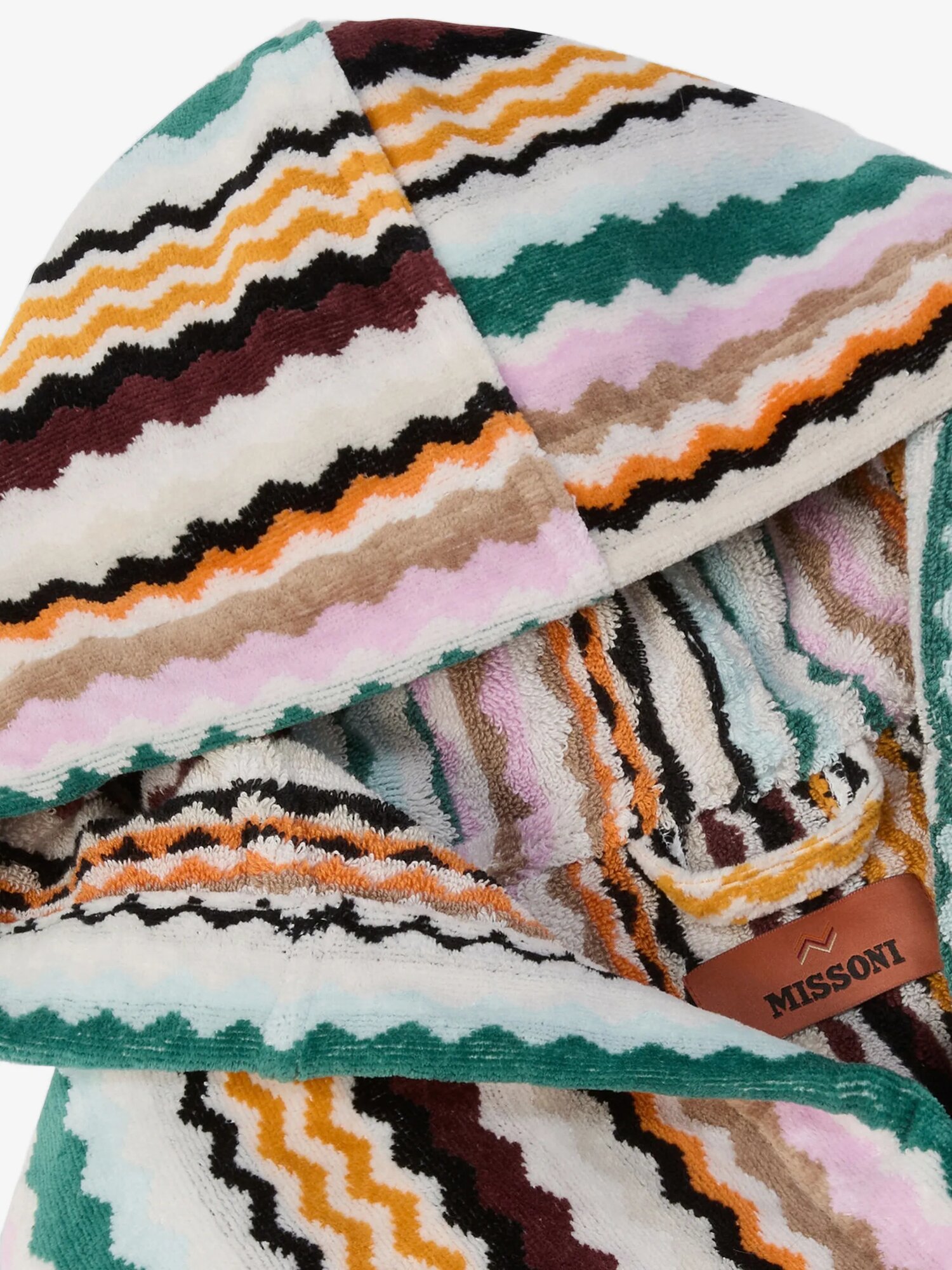 Халат Missoni Home Aura, размер S, бежевый/белый — фото 1