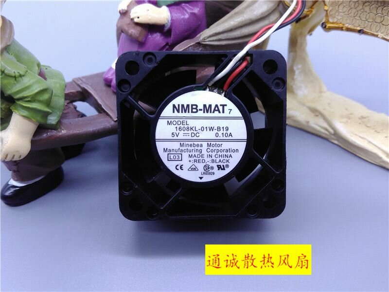 NMB-MAT 4020 4см 1608KL-01W-B19 3-проводной переключатель 5V 0.10A USB вентилятор