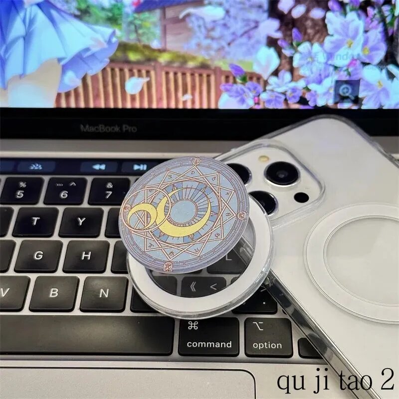 Держатель для телефона Cardcaptor Sakura Magic Circle MagSafe магнитный прозрачный попсокет