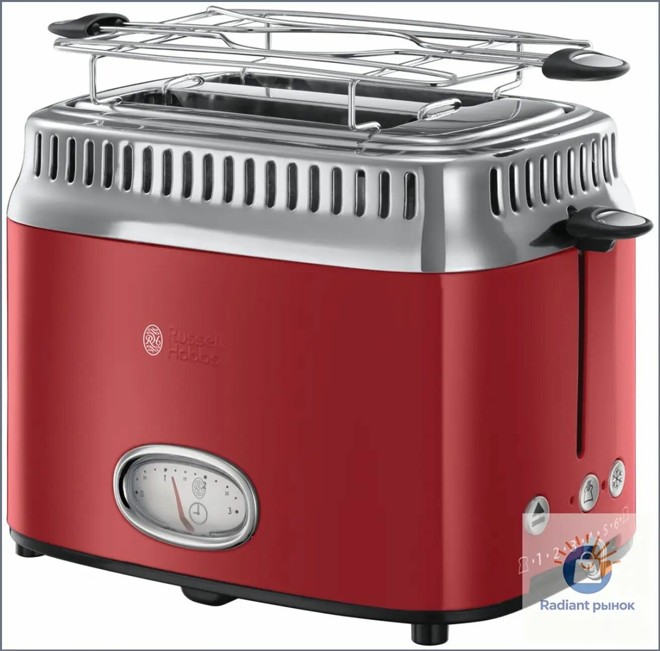 Russell Hobbs Тостер 21680-56 1300 Вт тостов - 2, красный