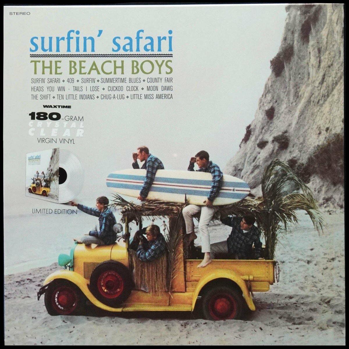 Виниловая пластинка WAXTIME CLEAR VINYL Beach Boys – Surfin' Safari (прозрачный винил)