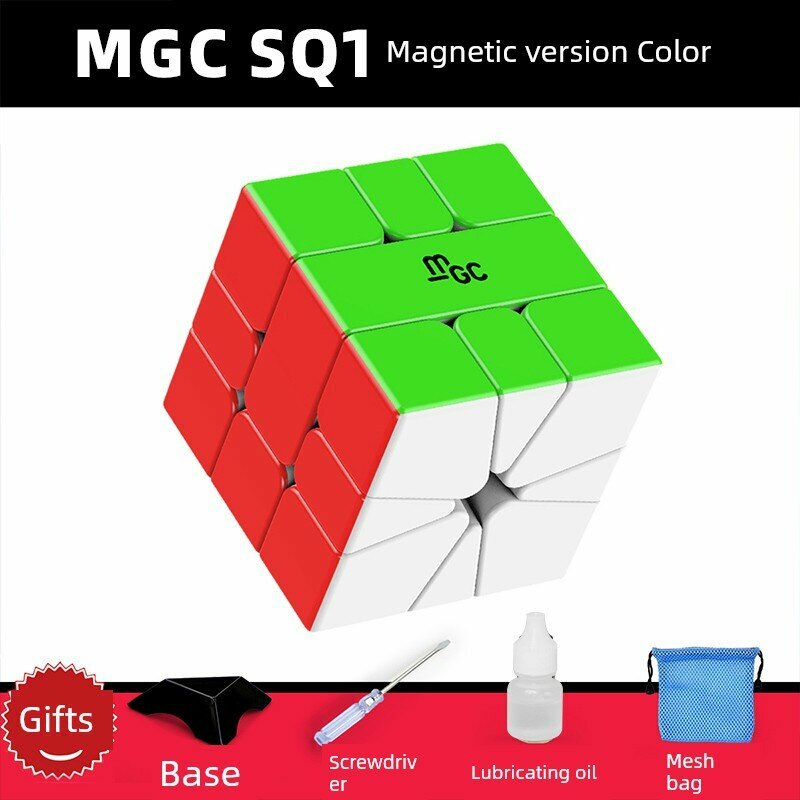 Yongjun MGC SQ1 V2 Магнитный кубик для скоростного кубинга, в комплекте аксессуары, готов к использованию