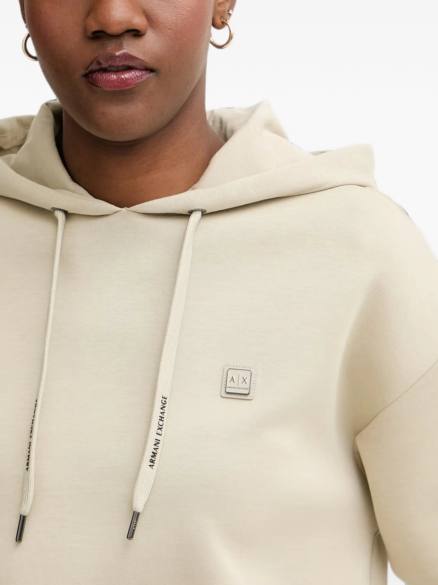 Худи Armani Exchange Logo-patch hoodie, размер 44 — фото 1