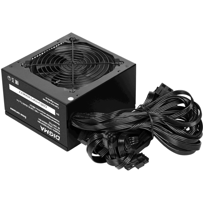 Блок питания Digma ATX 600W DPSU-600W-WH 80+ white (20+4pin) APFC 120mm fan 6xSATA RTL — фото 1
